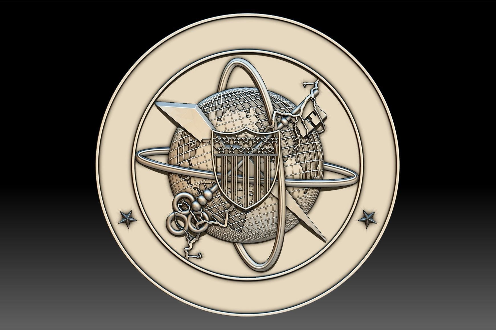 Cyber Seal 3D model 3D printable | CGTrader