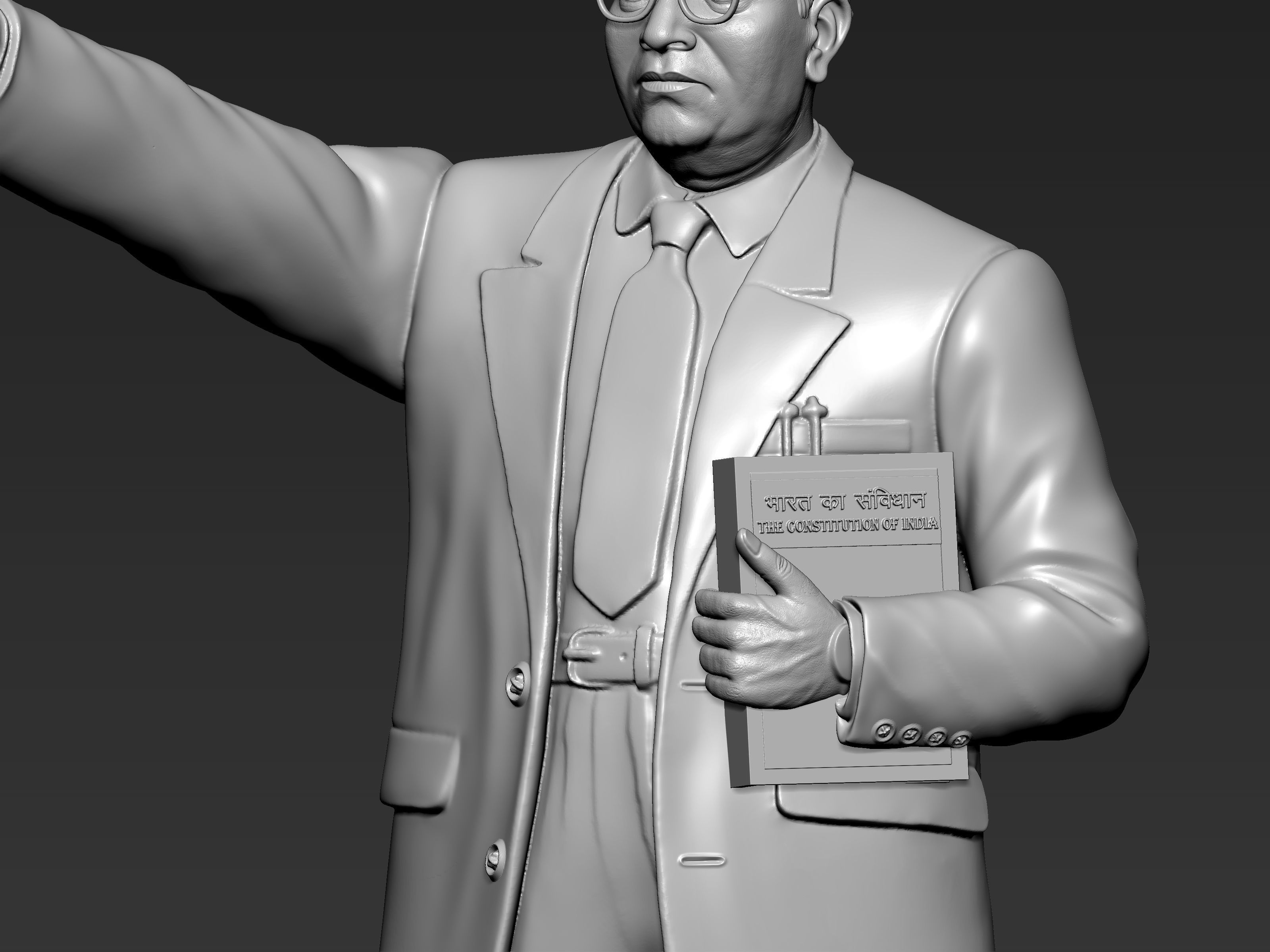Dr Bhimrao Ambedkar pose 3D model 3D printable | CGTrader