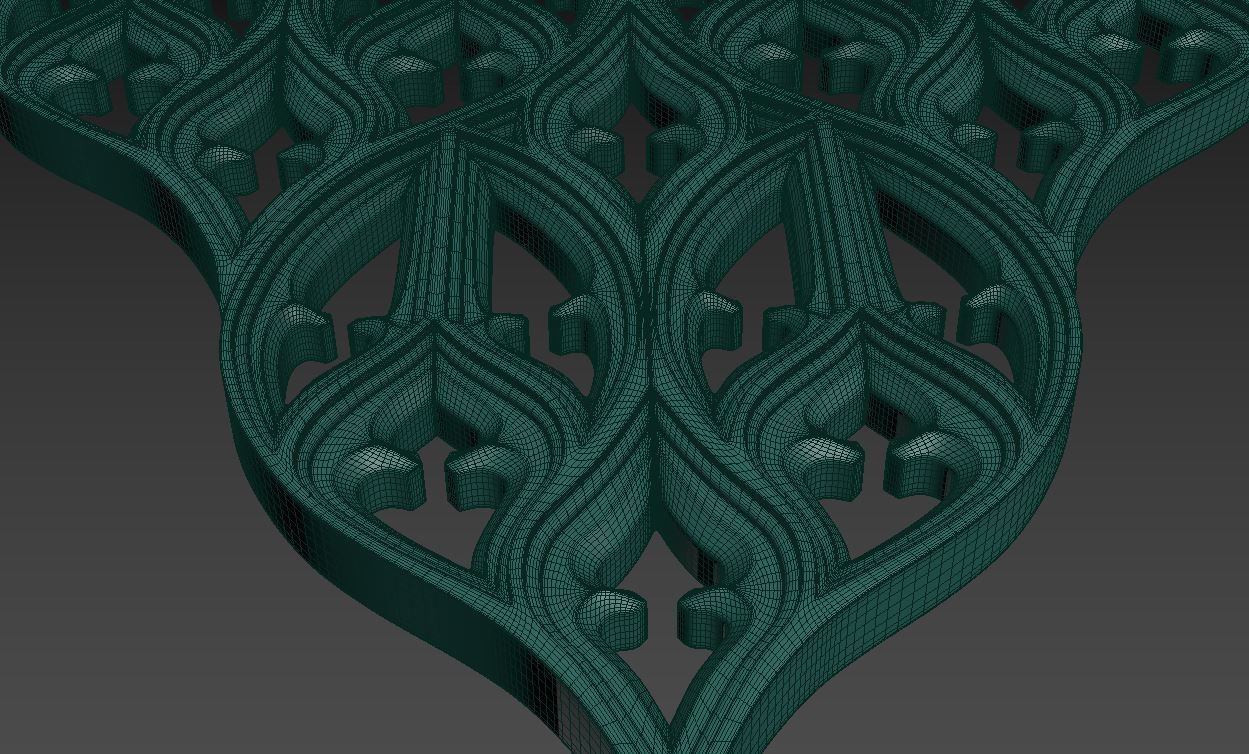 Seamless Gothic pattern 5 3D model 3D printable | CGTrader