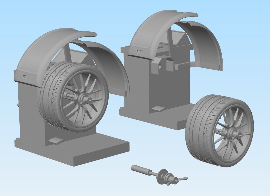 Wheel Balancer 3d printable in various scales 3D model 3D printable ...