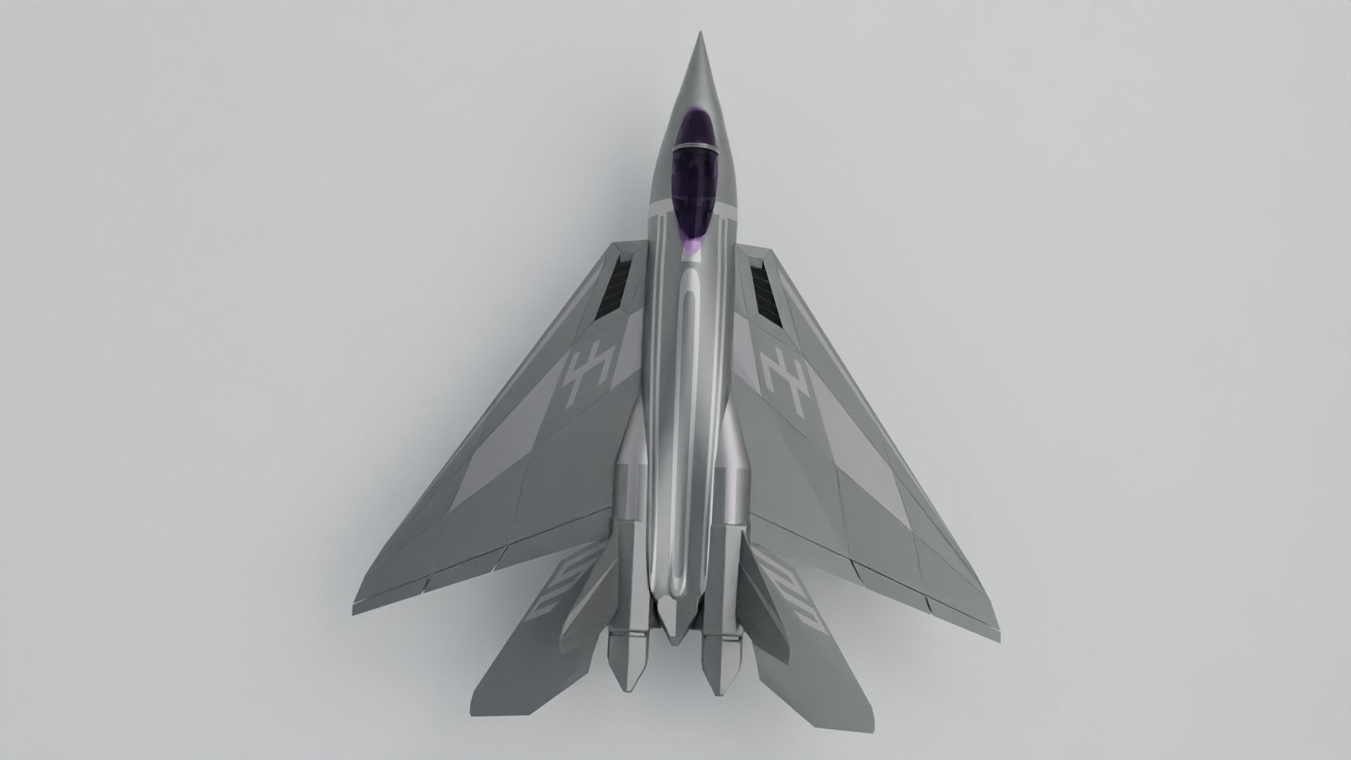 Q 01 Stealth Jet Fighter Design 3D model | CGTrader