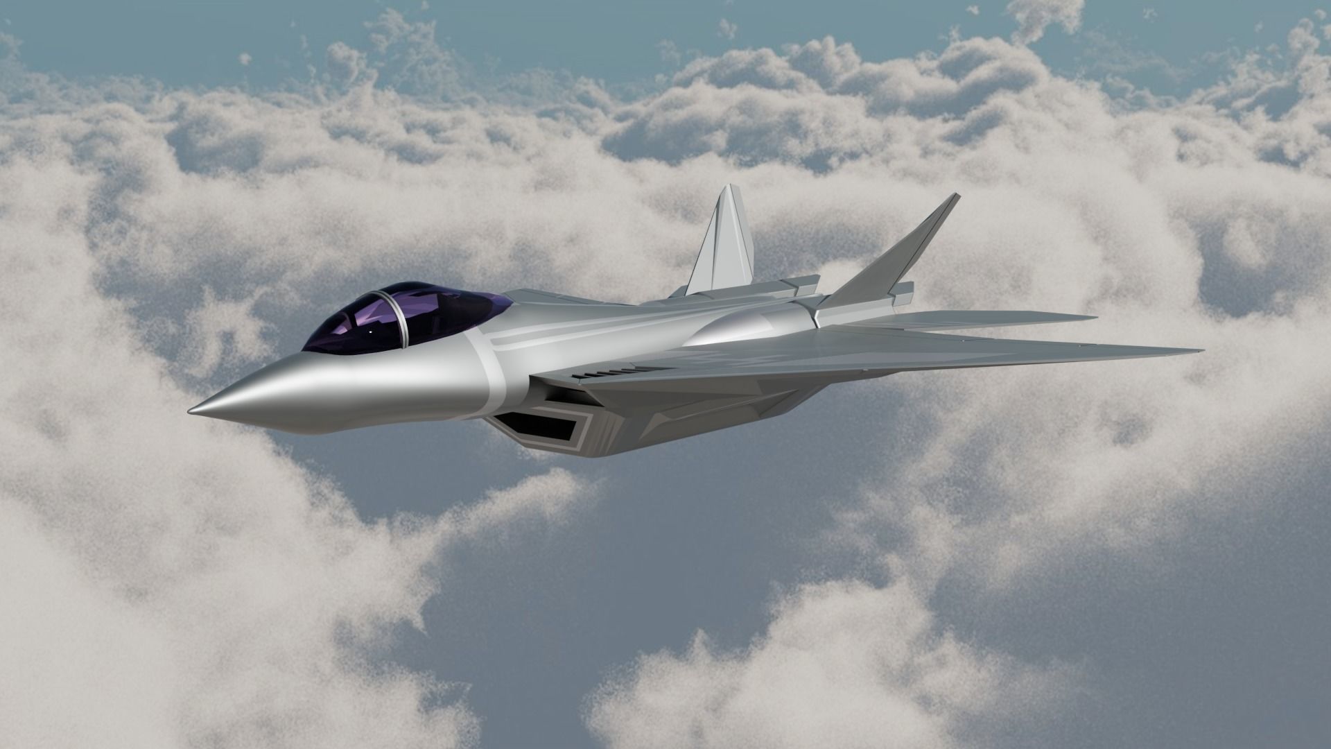 Q 01 Stealth Jet Fighter Design 3D model | CGTrader