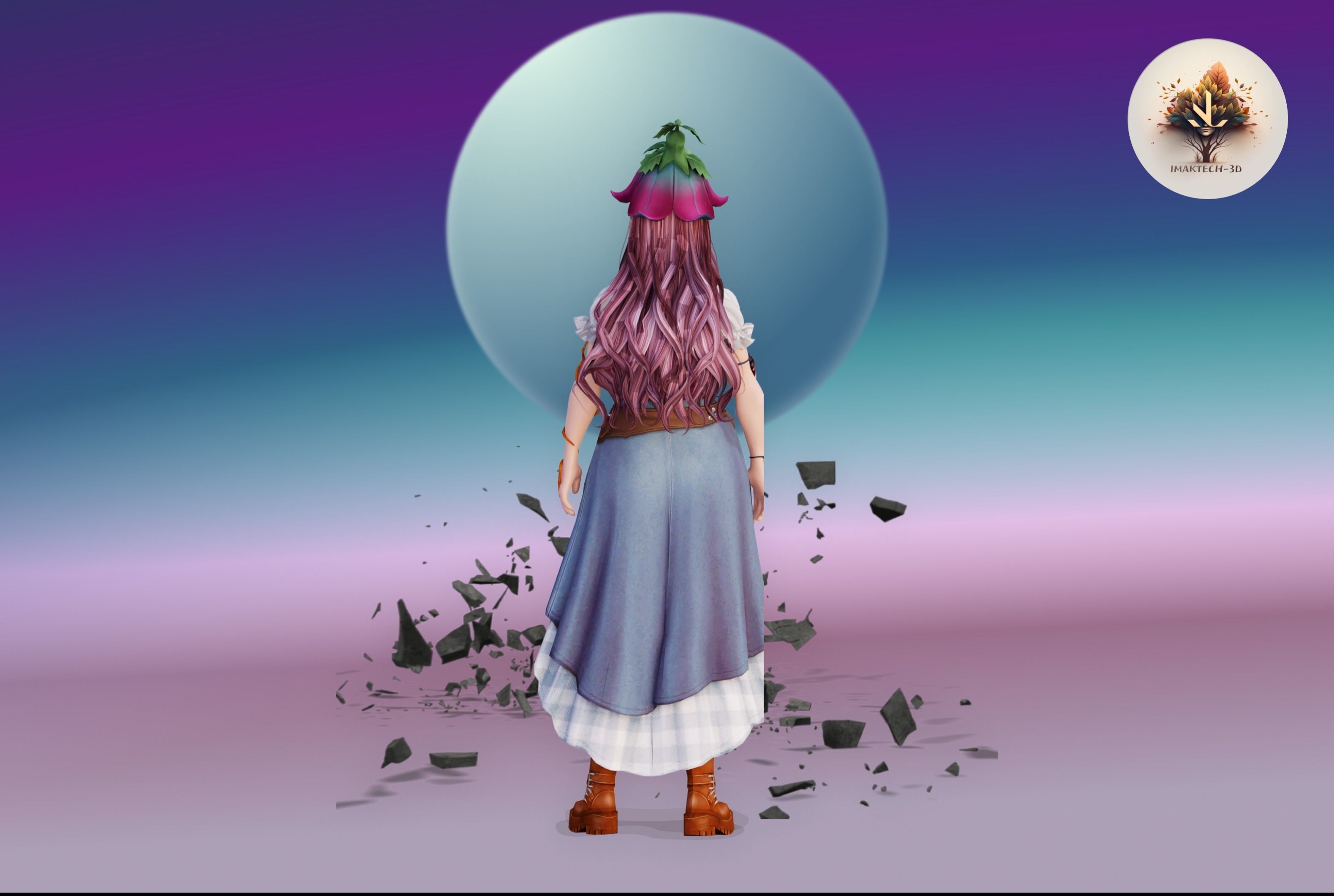 3D model Adorable Farm Character Pixar Style VR / AR / low-poly | CGTrader
