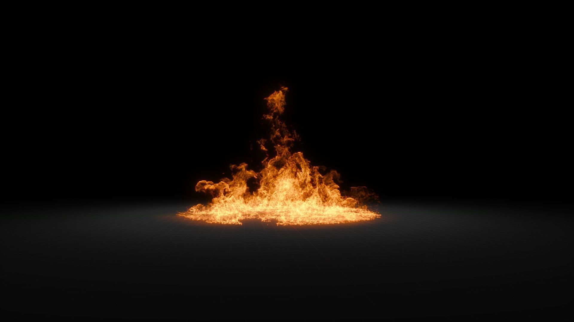 Big 3D Ground Fire Animation 3D model animated | CGTrader