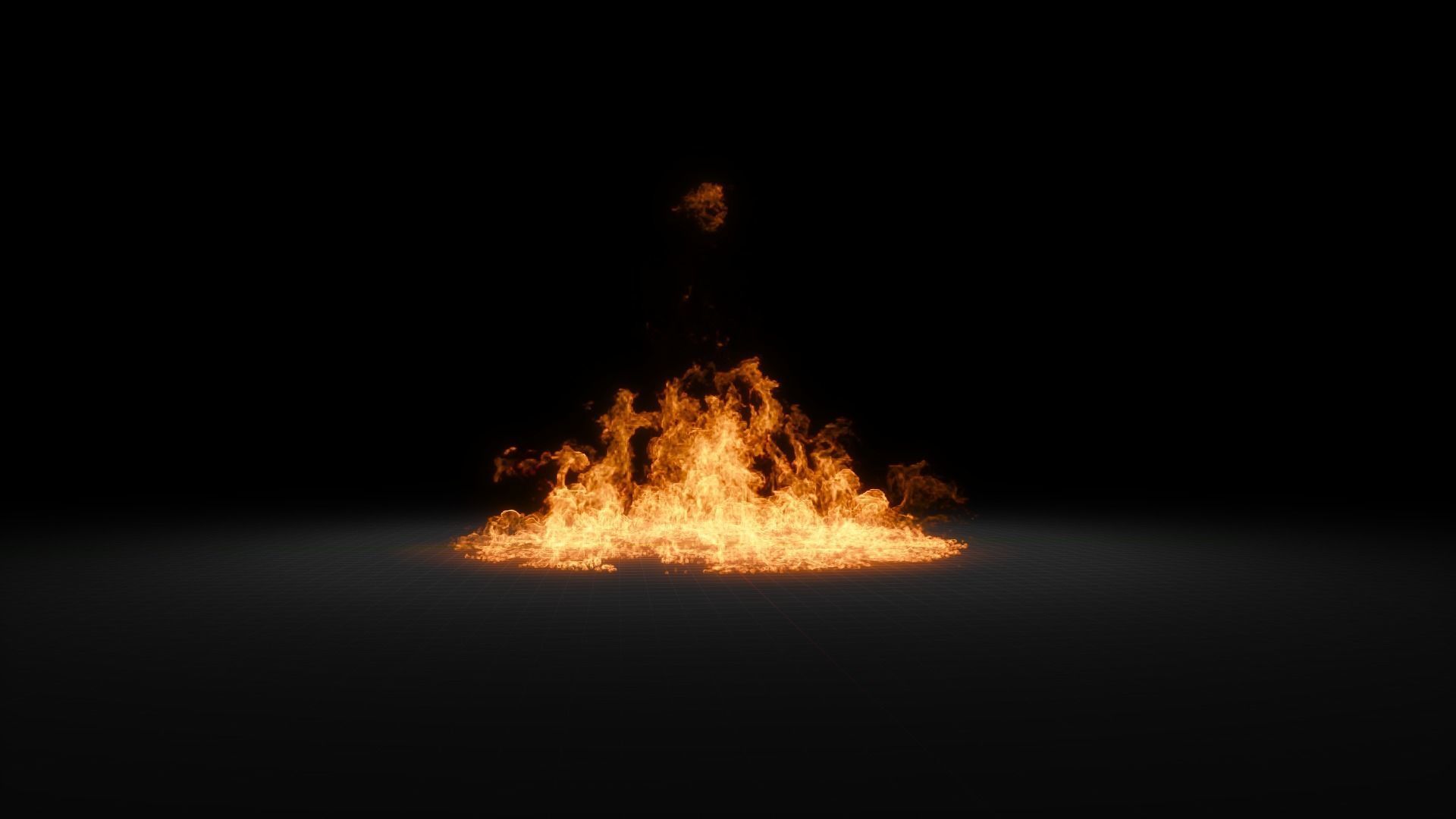 Big 3D Ground Fire Animation 3D model animated | CGTrader