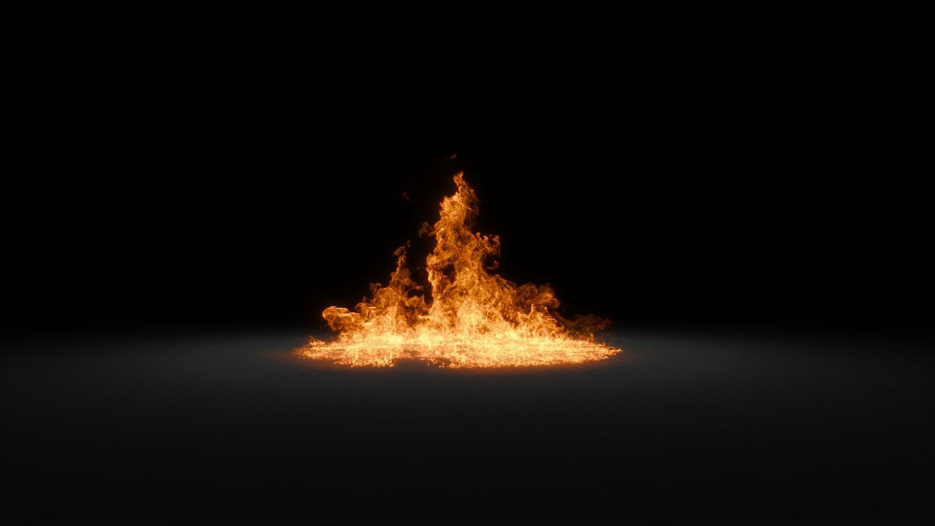 Big 3D Ground Fire Animation 3D model animated | CGTrader