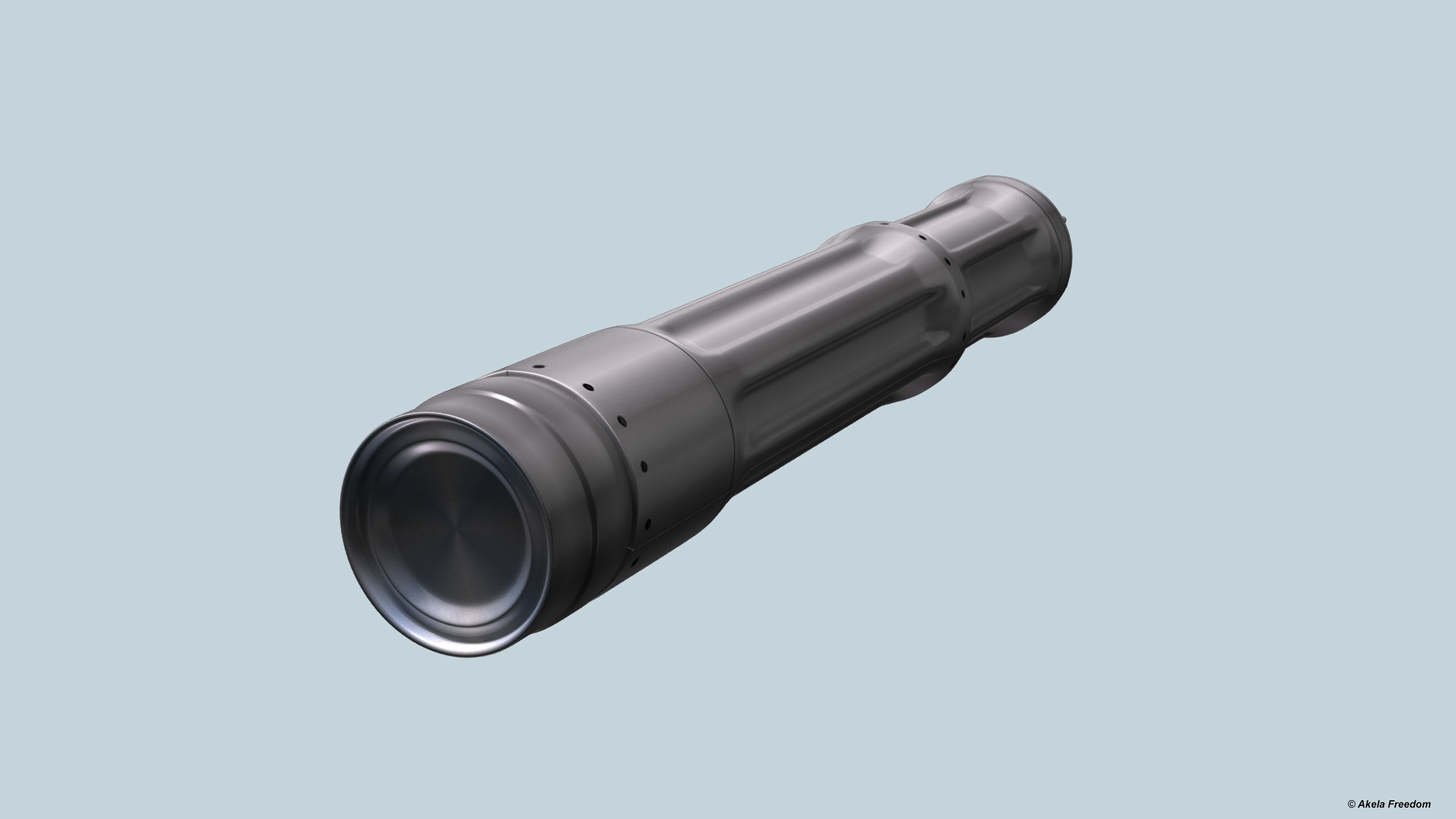 Long Range Maneuvering Projectile 3D model animated | CGTrader