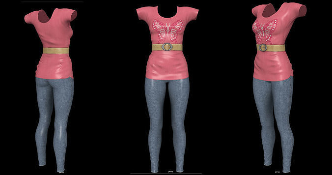 Girl Sophia Cloth 3D model | CGTrader