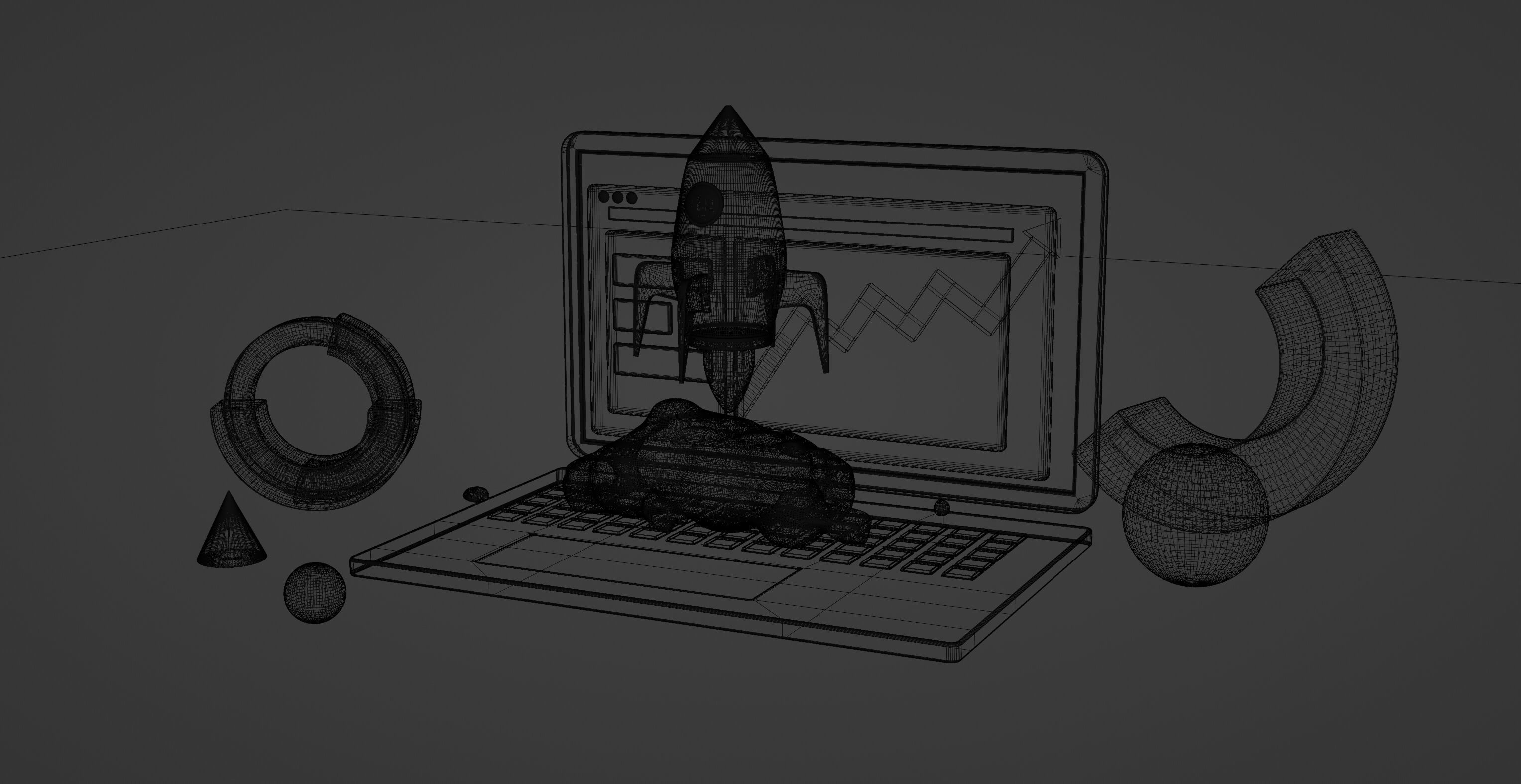 low poly laptop design free VR / AR / low-poly 3D model | CGTrader