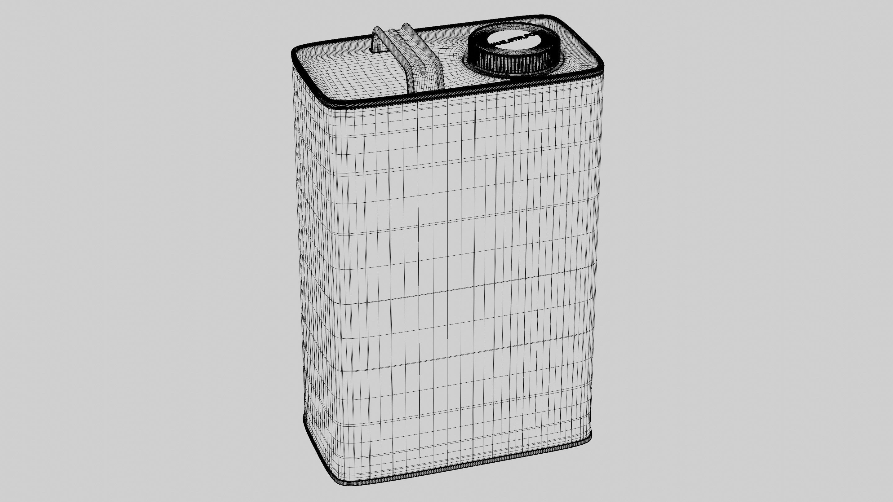 Paint Can 1 Gallon F-Style Oblong 3D Model 3D model | CGTrader