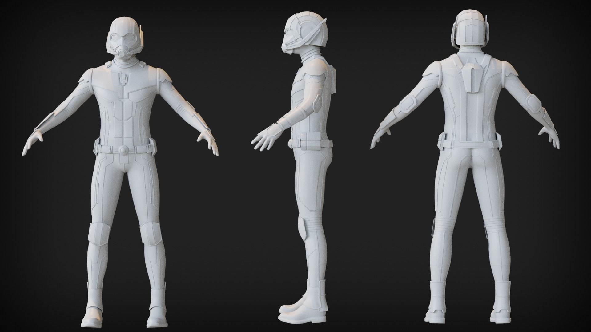 Ant-Man Avengers Endgame Suit 3D Model 3D model rigged | CGTrader