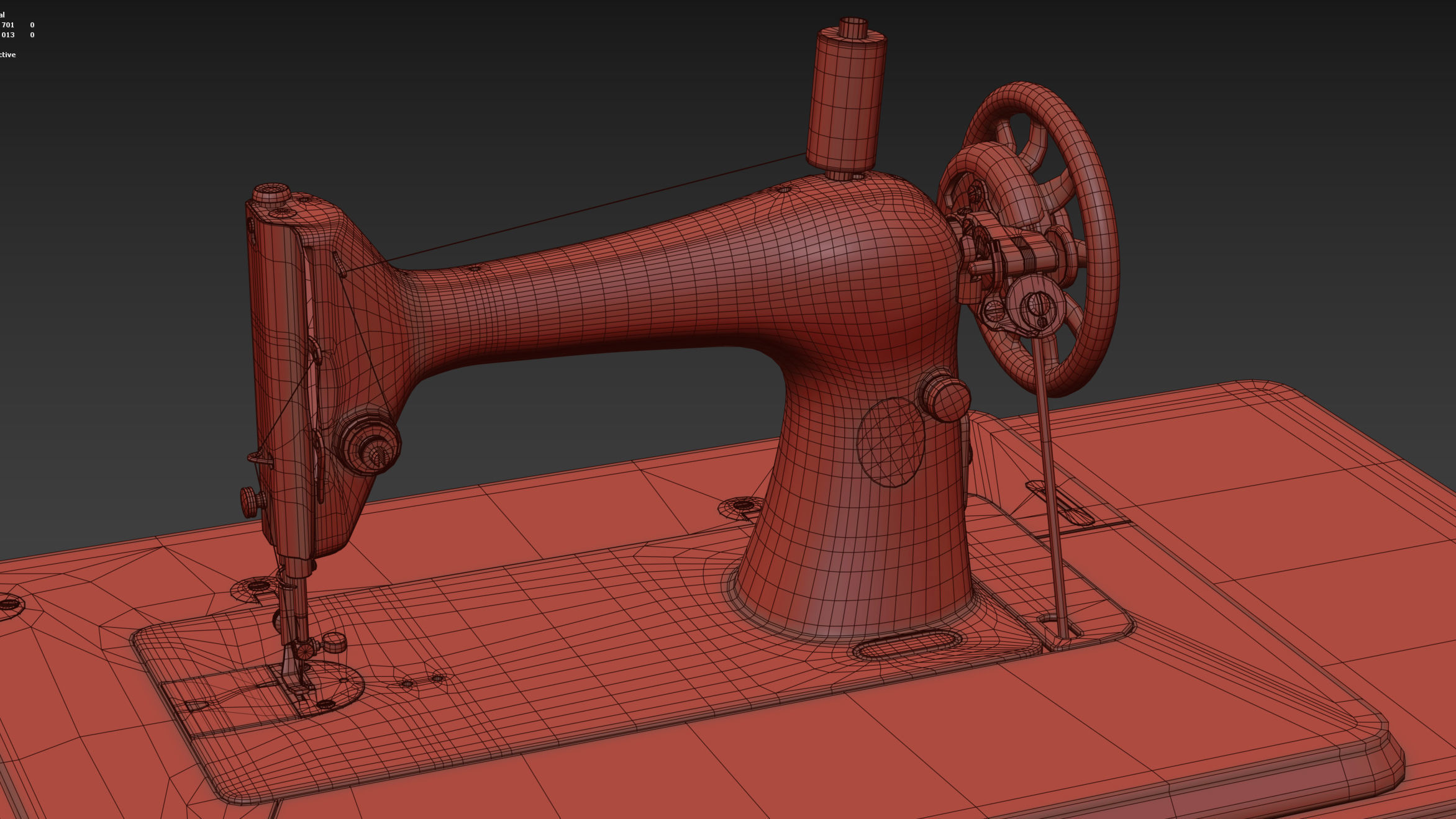 Rare Singer sewing machine 3D model | CGTrader