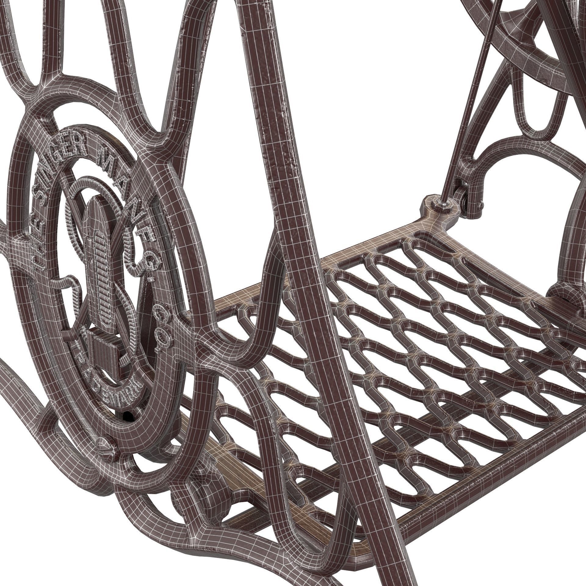 Rare Singer sewing machine 3D model | CGTrader