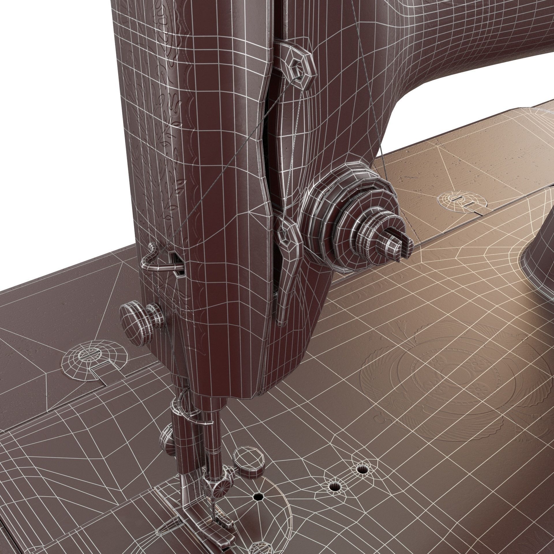 Rare Singer sewing machine 3D model | CGTrader