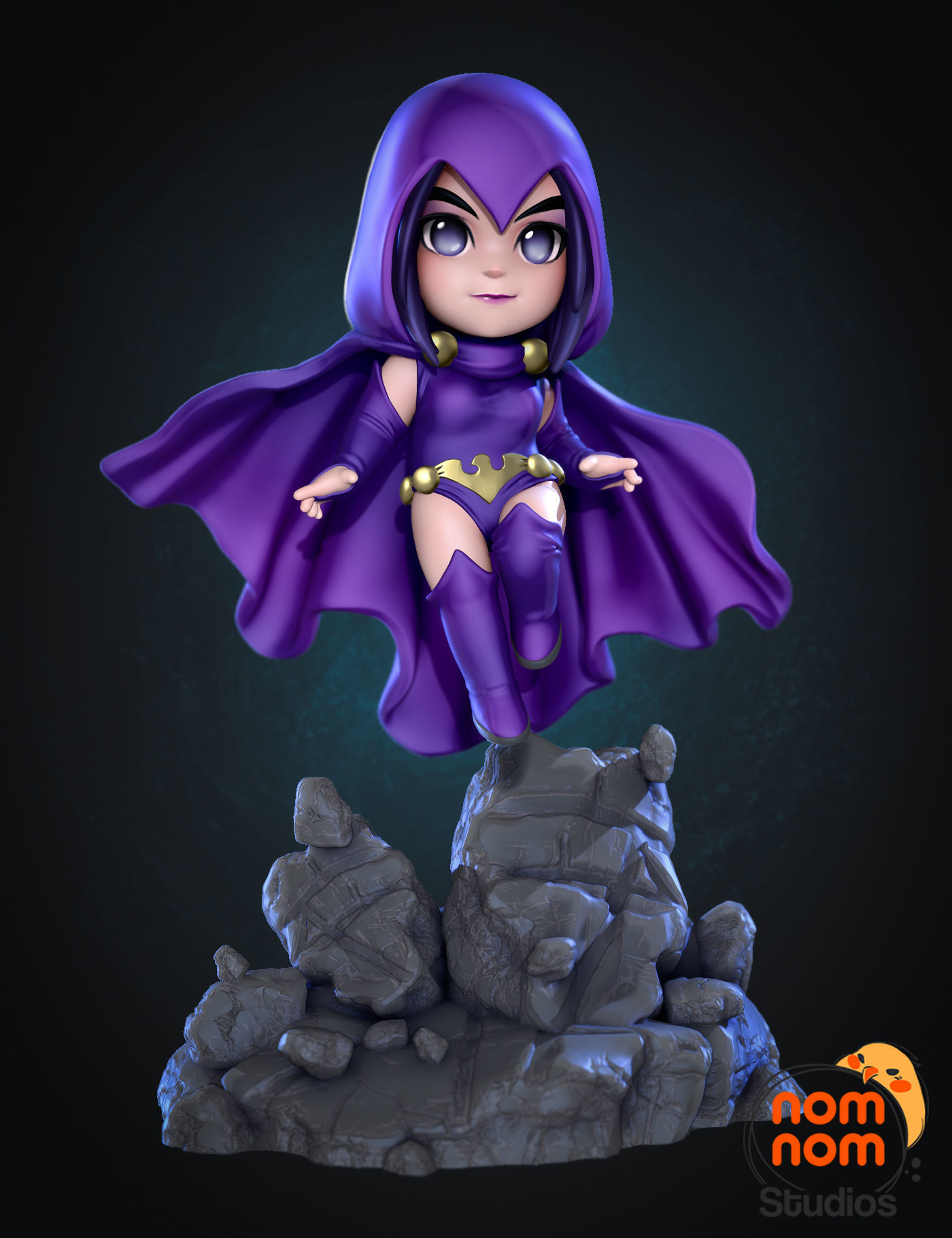 Chibi Raven - Teen Titans 3D model 3D printable | CGTrader