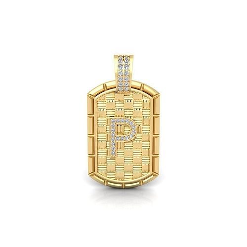 P latter Pendent 3d Model and Render 3D model 3D printable | CGTrader