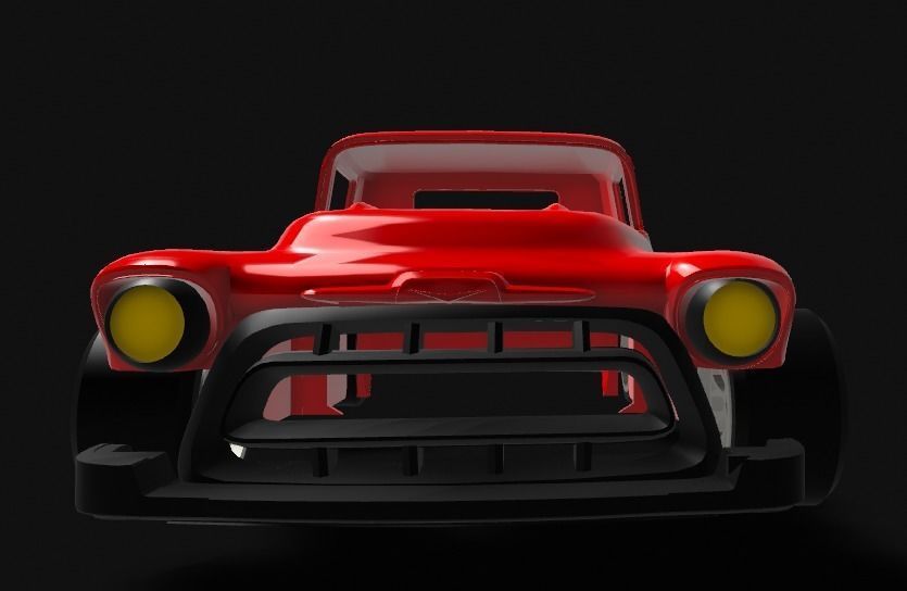 1 10 Custom 1958 Chevrolet Pickup Trucks RC Car Bodyshell 3D model 3D ...