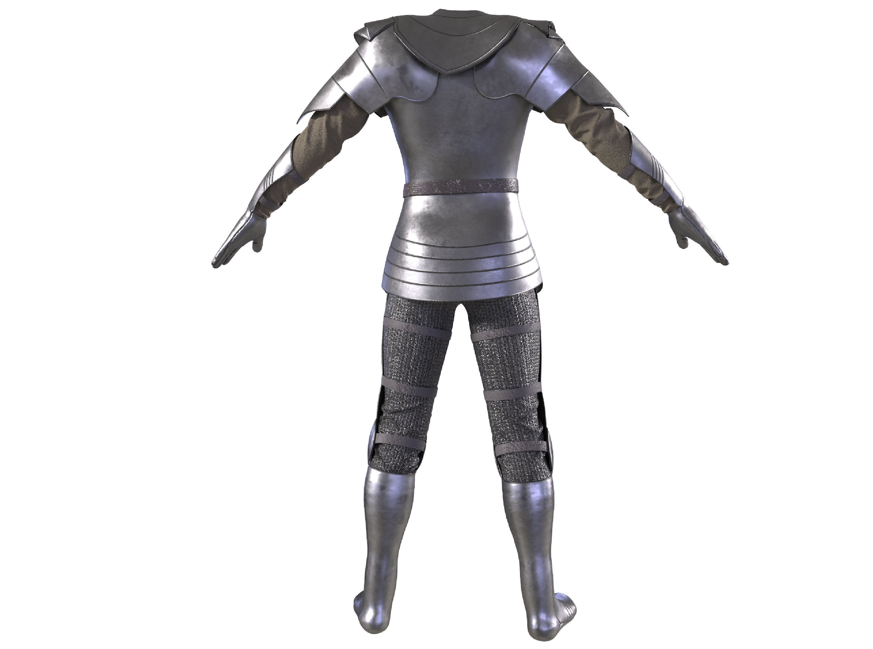 Warrior armor medieval knight clothes 3D model | CGTrader