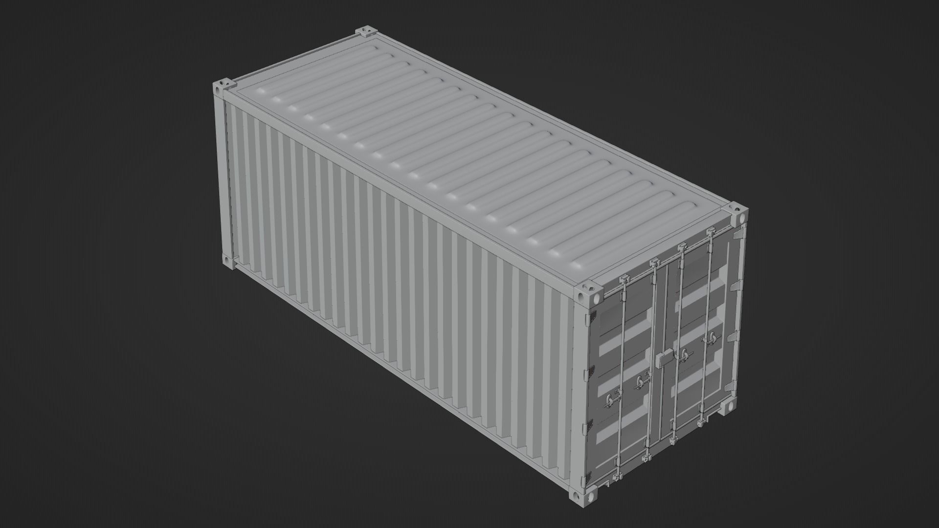 Red Shipping Container 3D model | CGTrader