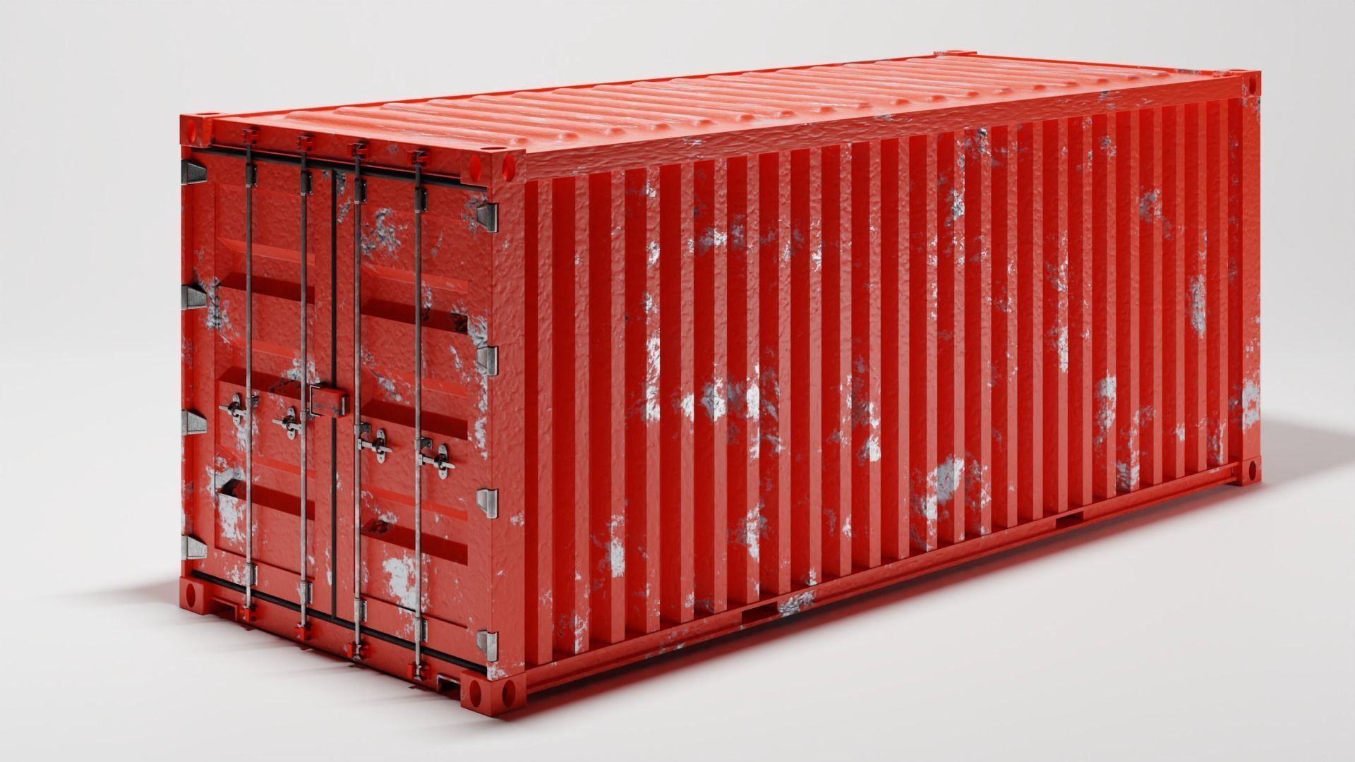 Red Shipping Container 3D model | CGTrader