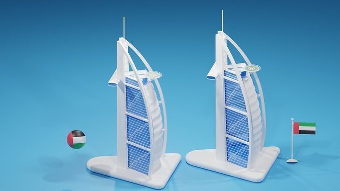 Burj Al Arab Hotel Dubai UAE 3D model | CGTrader