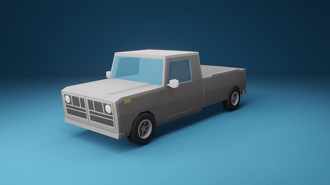 3D model Low Poly Offroad truck VR / AR / low-poly | CGTrader