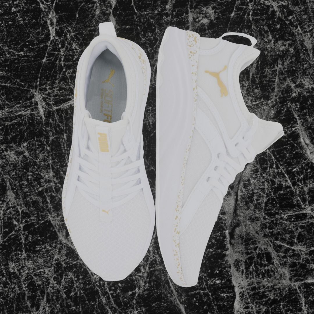 3D model Puma 3D Shoes - White - Soft Ride VR / AR / low-poly | CGTrader