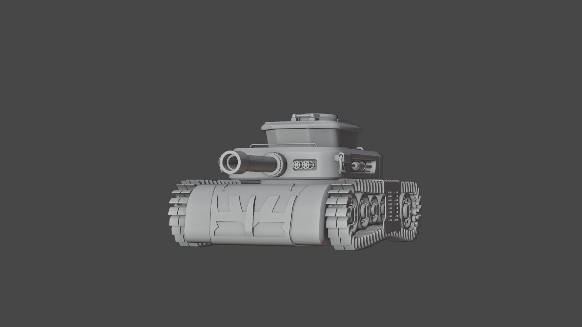 3D model Low Poly Military Tank Game Asset Model with PBR Texture VR ...