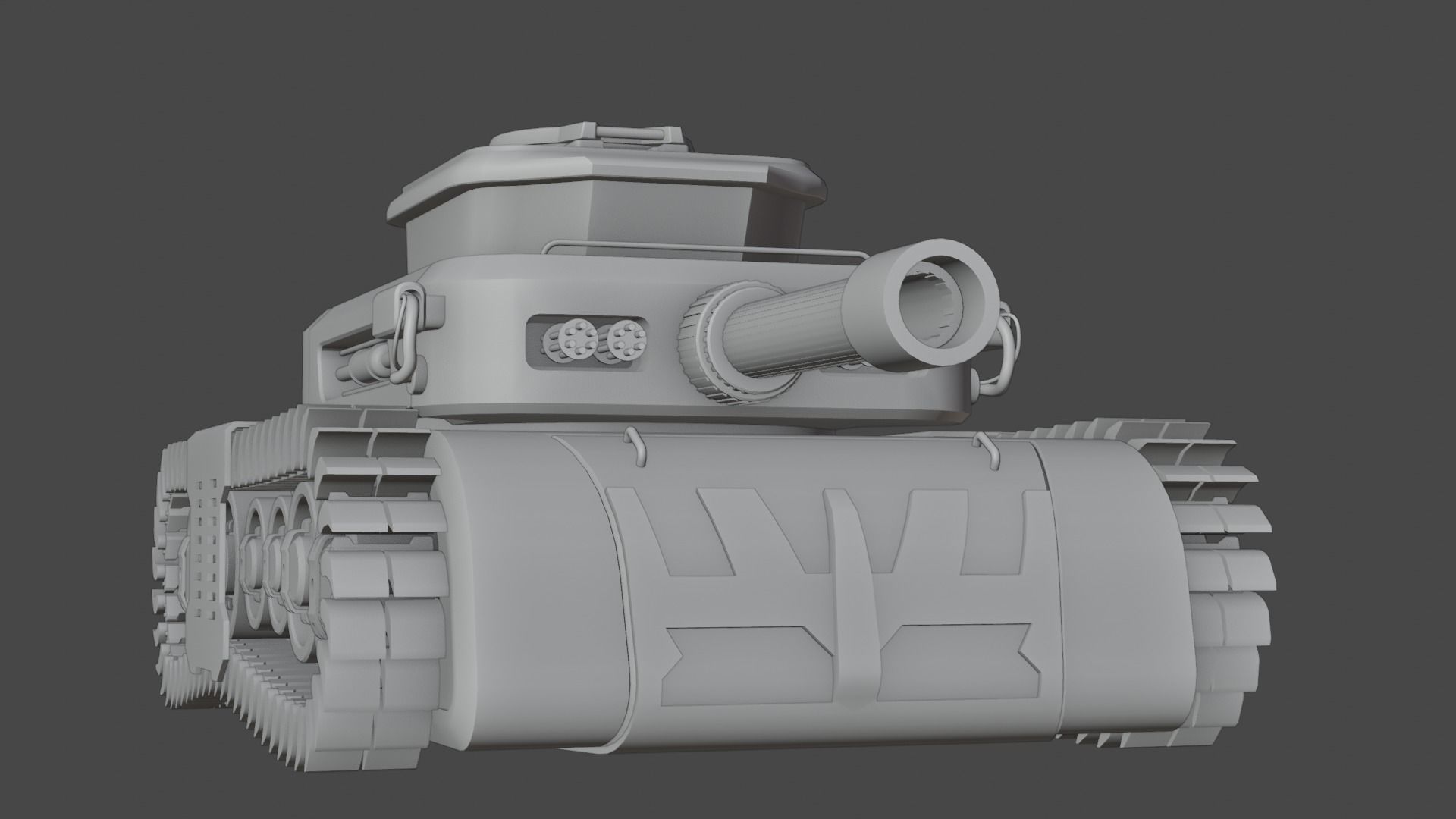 3D model Low Poly Military Tank Game Asset Model with PBR Texture VR ...