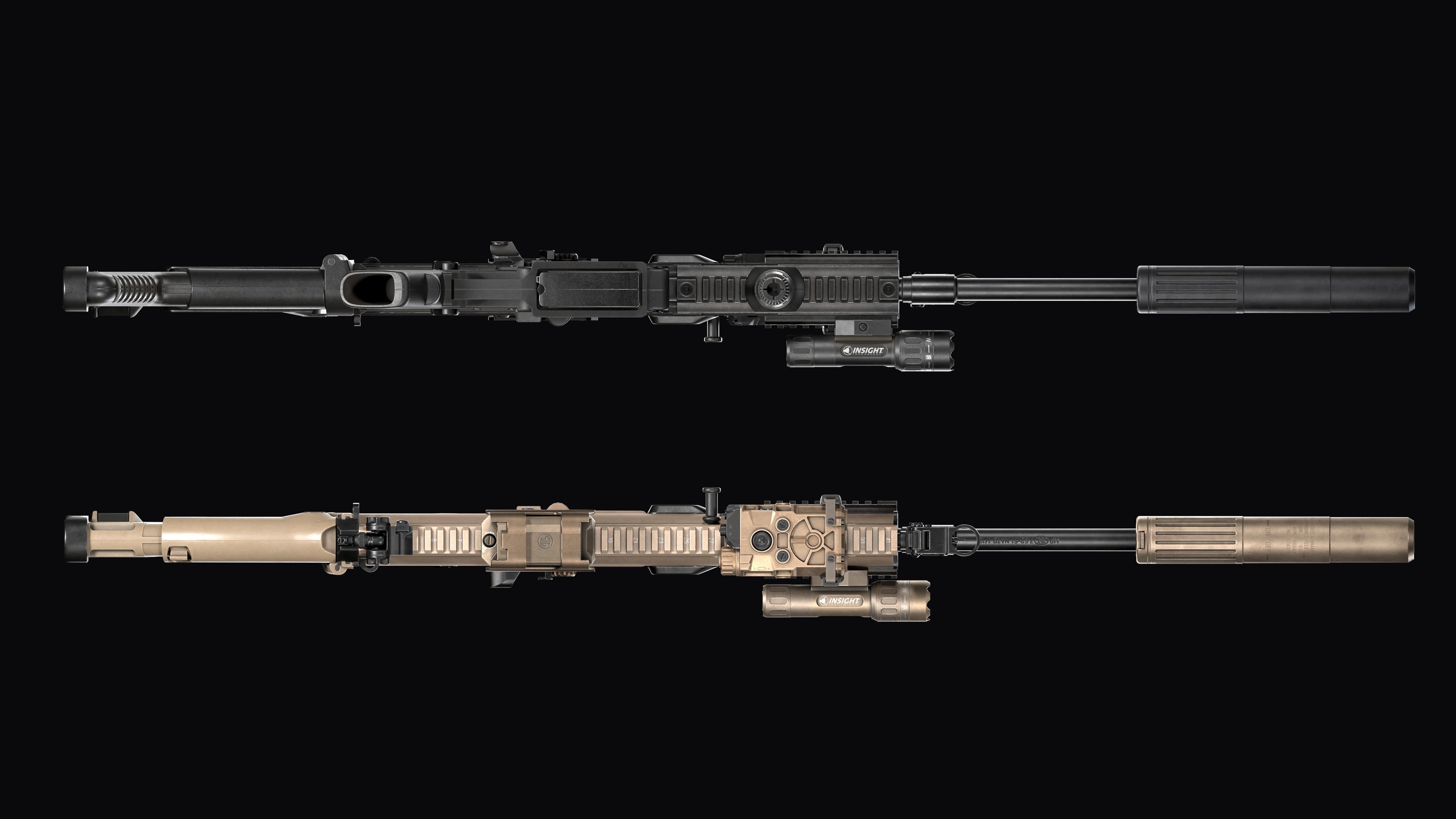 3D model Tactical modular assault rifle FN SCAR-H mk 17 VR / AR / low ...