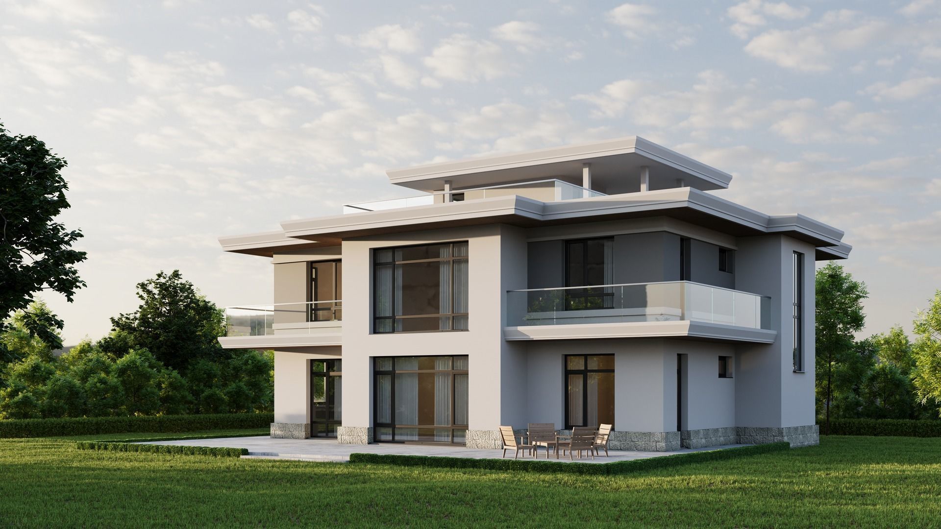 House Exterior Scene 3D model 3D model | CGTrader