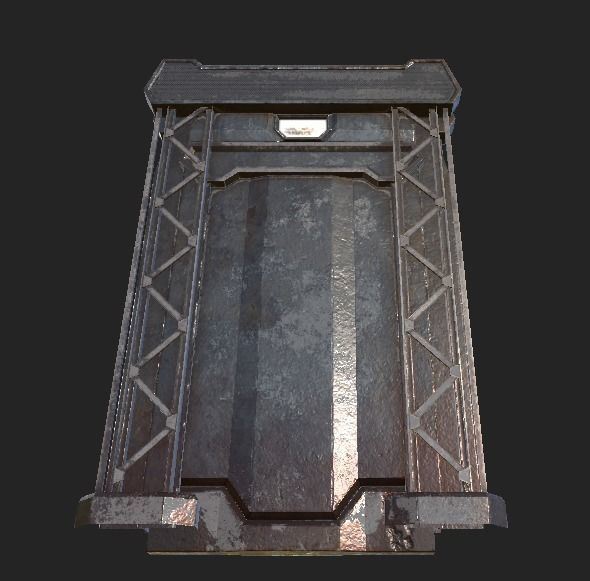 3D model SpaceCraft Door VR / AR / low-poly | CGTrader