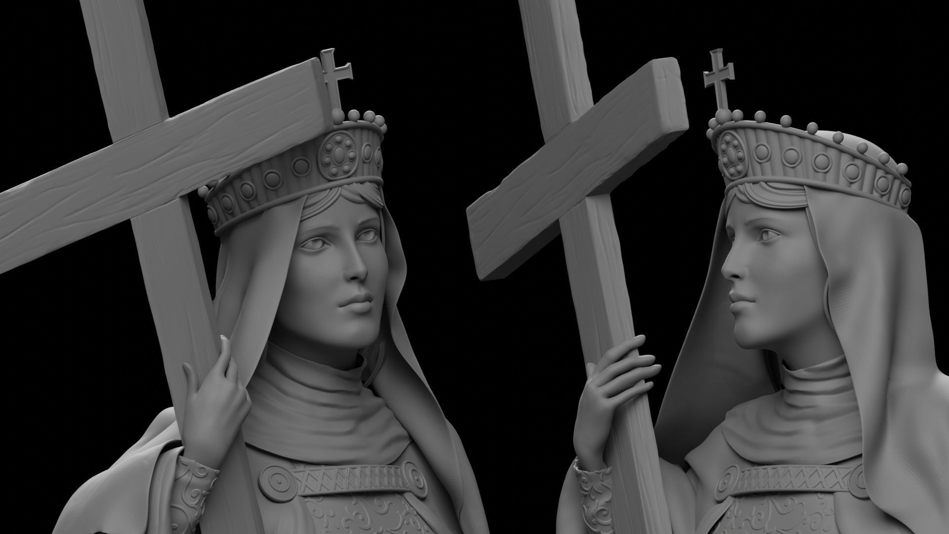 Saint Helen of Constantinople for CNC 3D model 3D printable | CGTrader