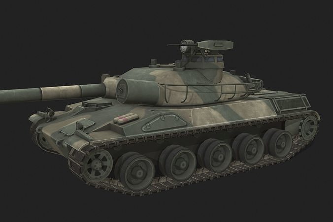 3D model Tank AMX-30B VR / AR / low-poly | CGTrader