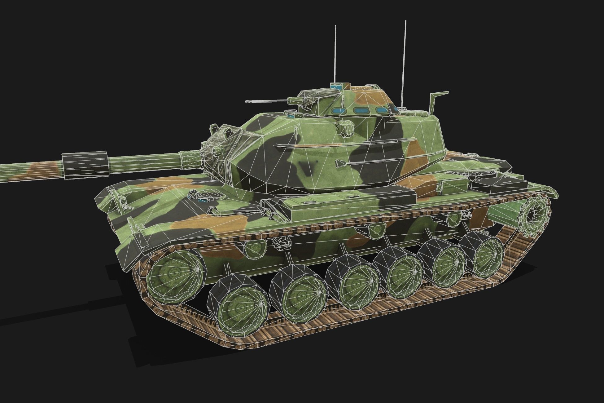 3D model Tank M60 Patton VR / AR / low-poly | CGTrader