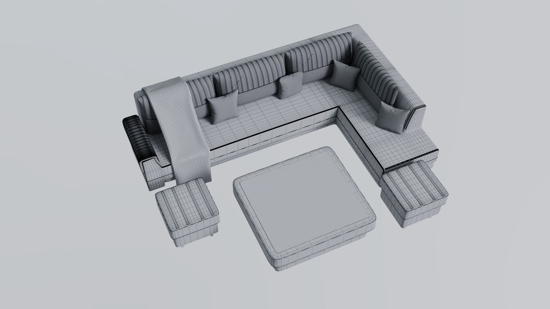 Sofa consists of a frame springs padding 3D model | CGTrader