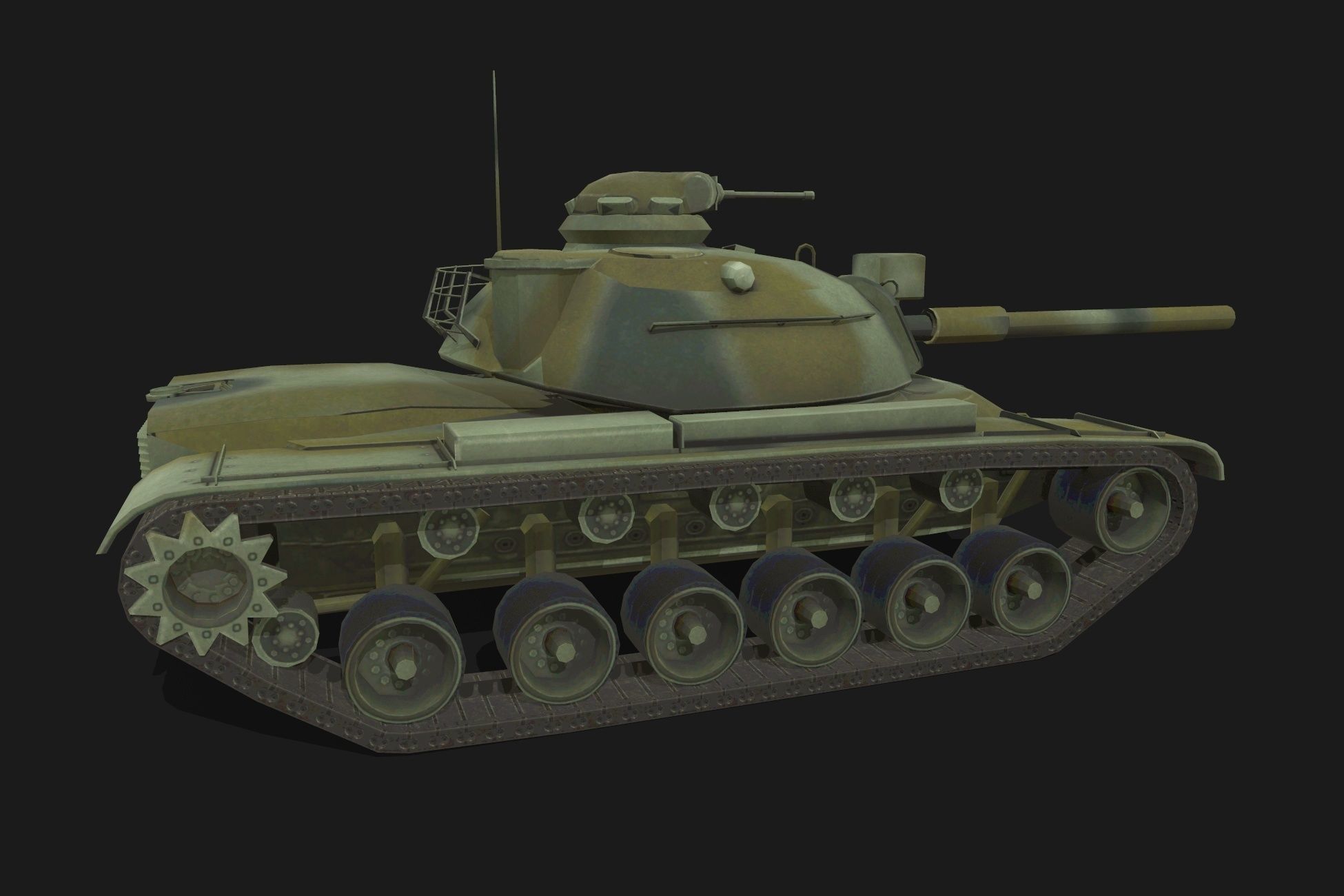 3D model Tank M48 Patton VR / AR / low-poly | CGTrader