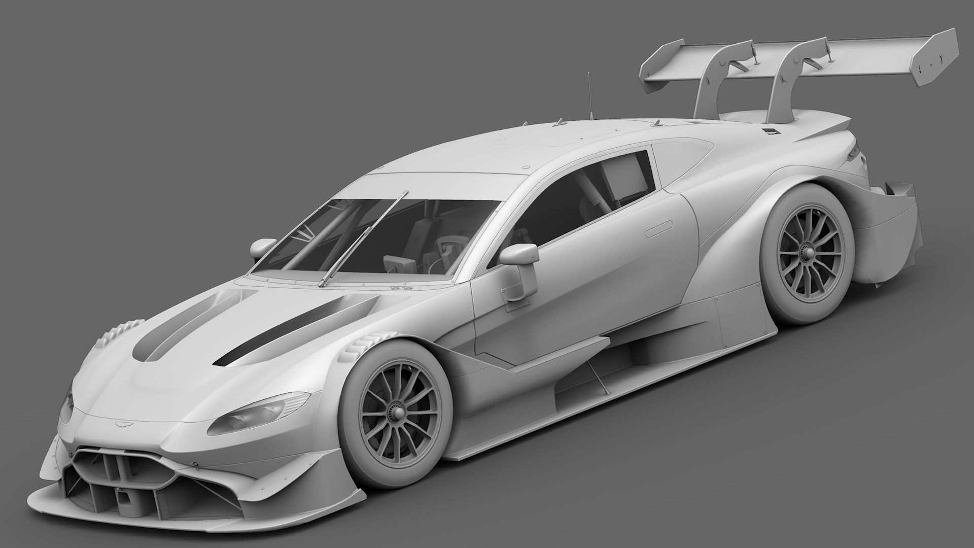 3D model Aston Martin AMR Vantange DTM 2019 GT500 Exterior Interior VR ...