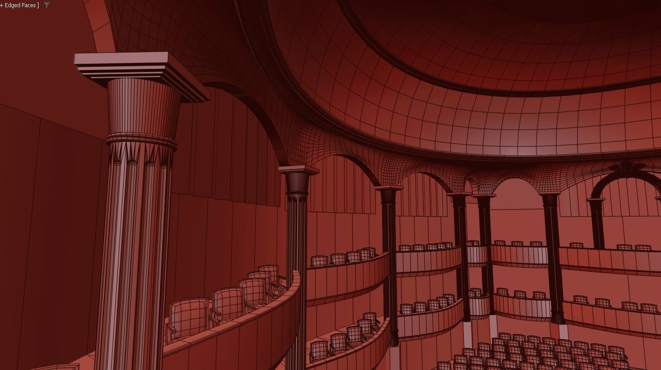 3D model Classic Theatre 2 VR / AR / low-poly | CGTrader