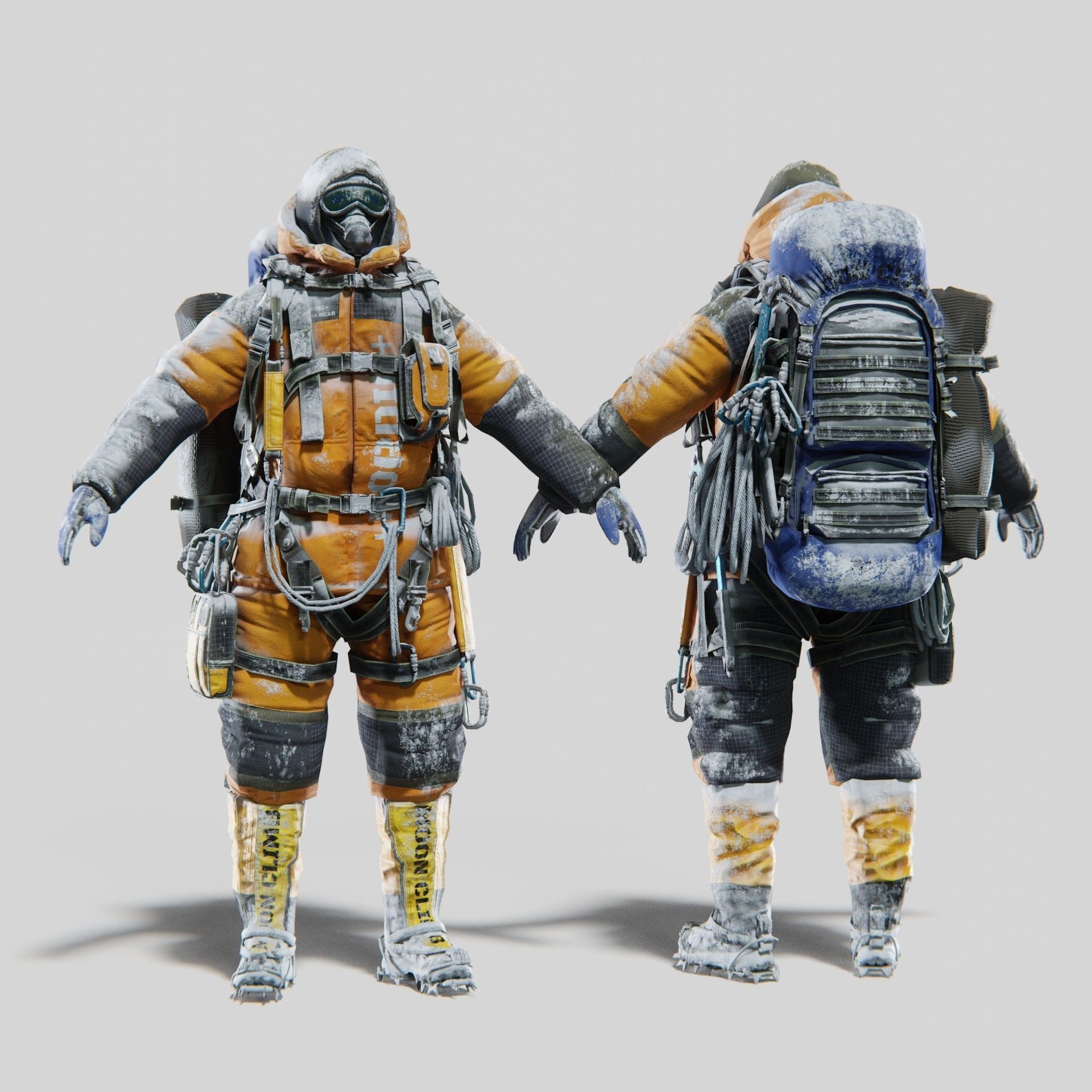 3D model Explorer Mountain Climber VR / AR / low-poly | CGTrader