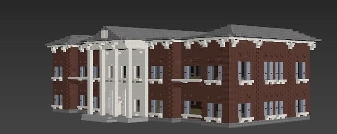 Minecraft House 3D model | CGTrader