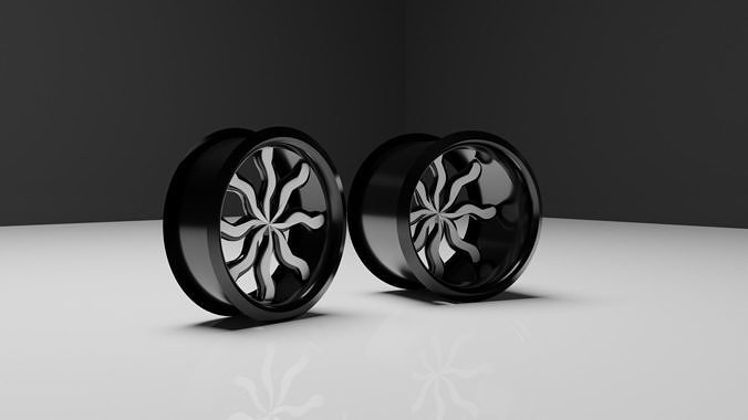 Drag Wheels 3D model | CGTrader
