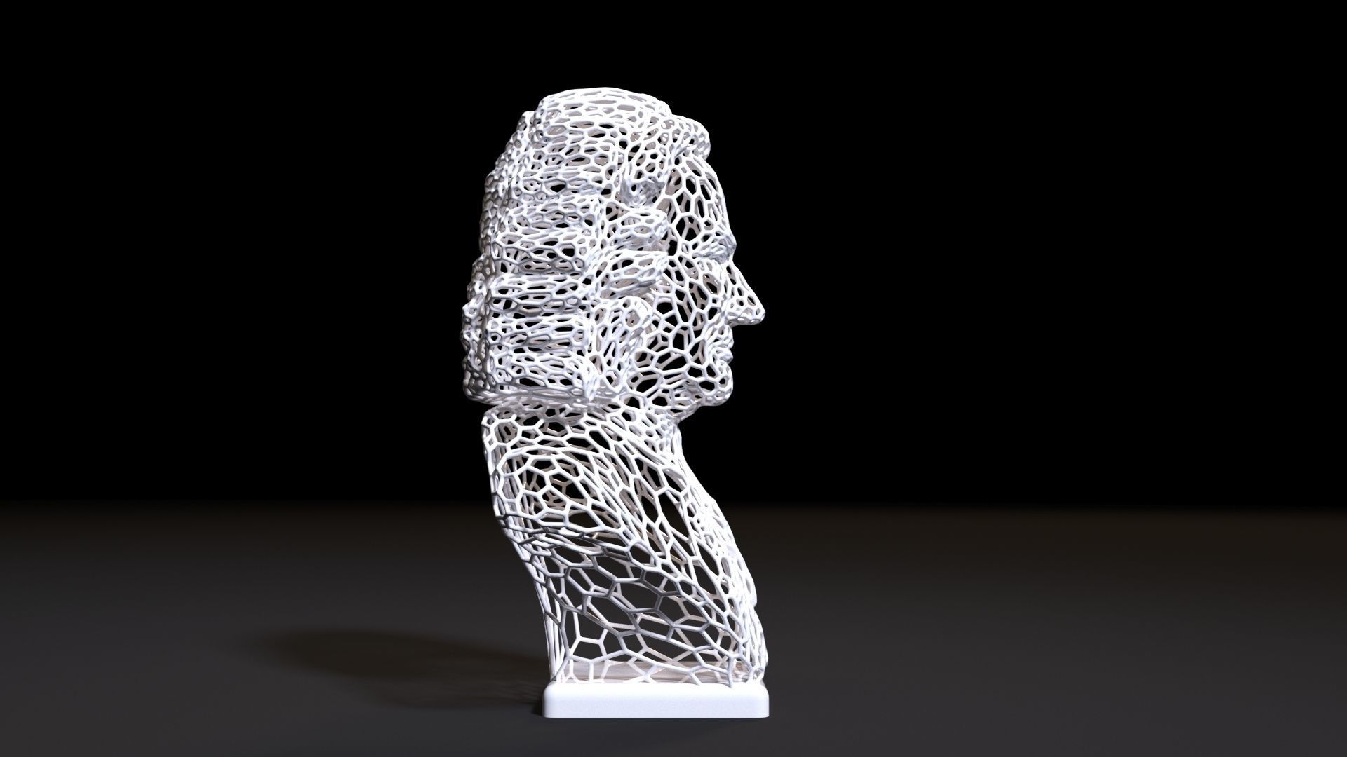 Johann Sebastian Bach 3D model 3D printable | CGTrader