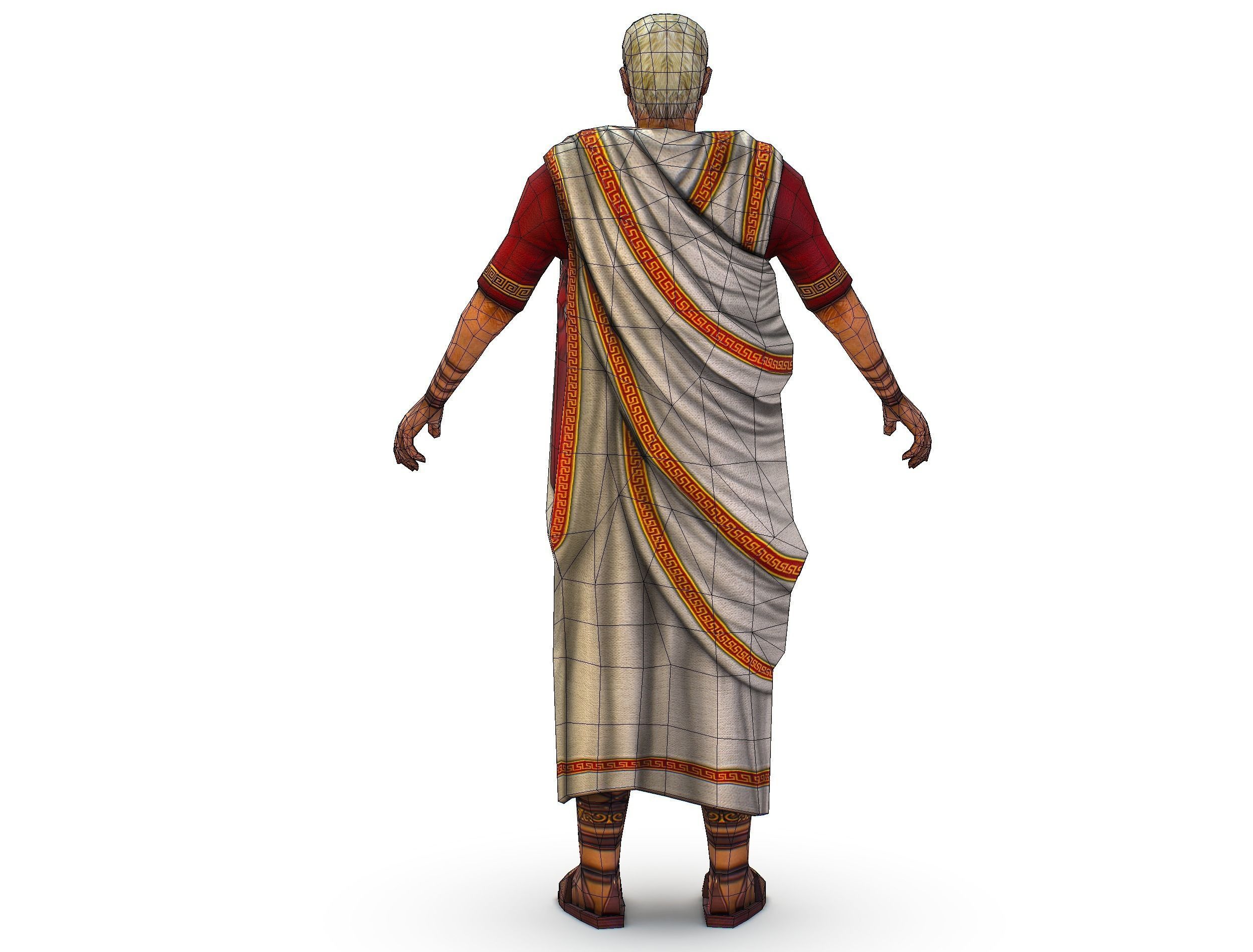 3D model Greek Thinker Old Man Aristotle Teacher VR / AR / low-poly | CGTrader
