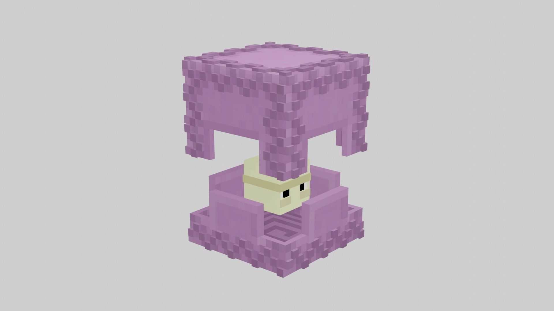 3D model Minecraft Shulker VR / AR / low-poly | CGTrader