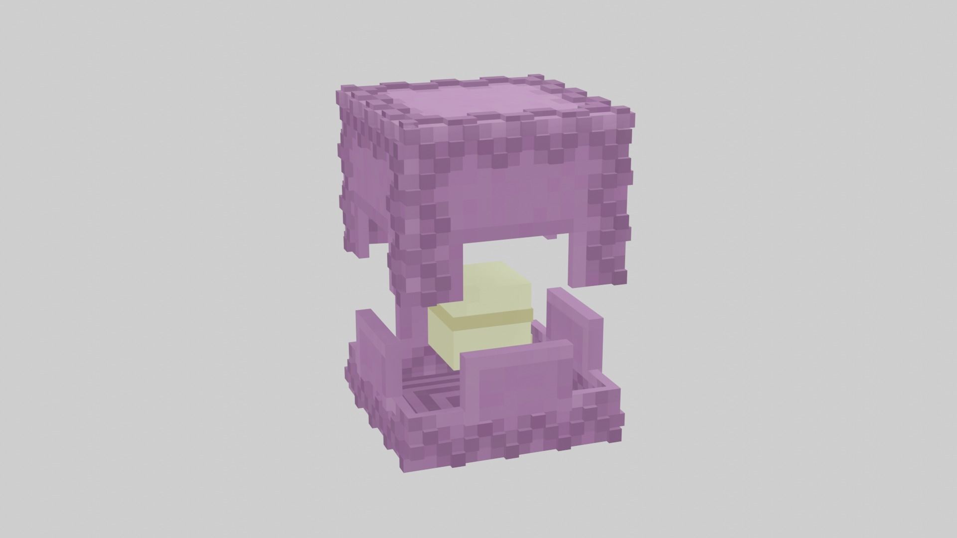3D model Minecraft Shulker VR / AR / low-poly | CGTrader