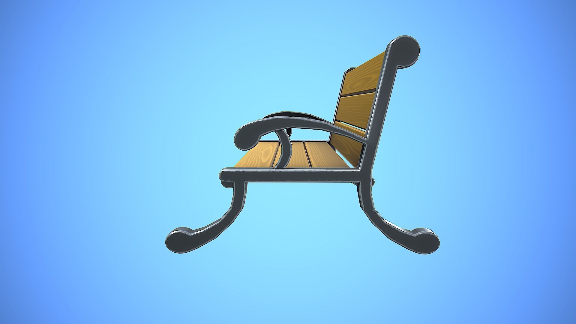 3D model STREET BENCH CARTOON STYLIZED VR / AR / low-poly | CGTrader
