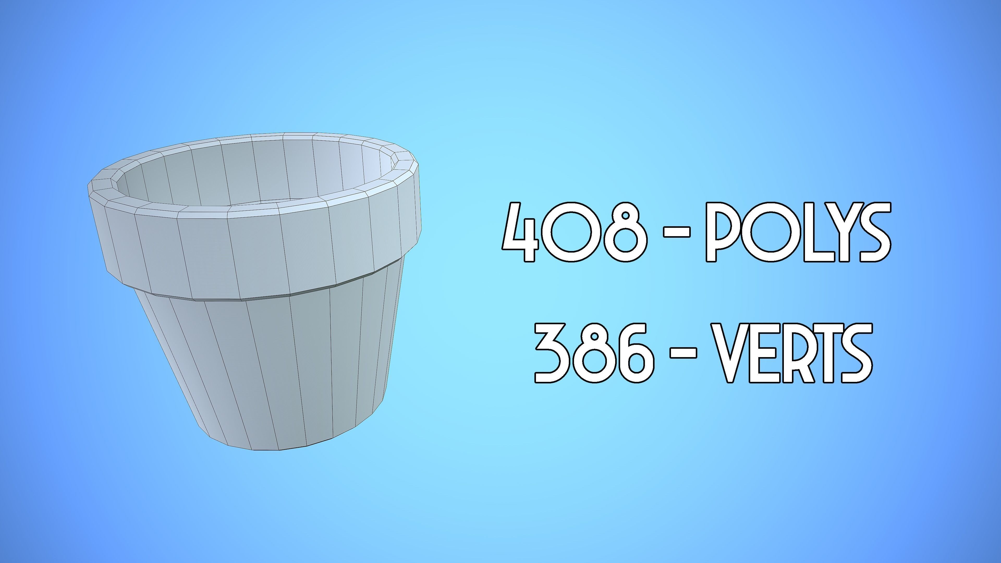 3D model FLOWER POT CARTOON STYLIZED VR / AR / low-poly | CGTrader
