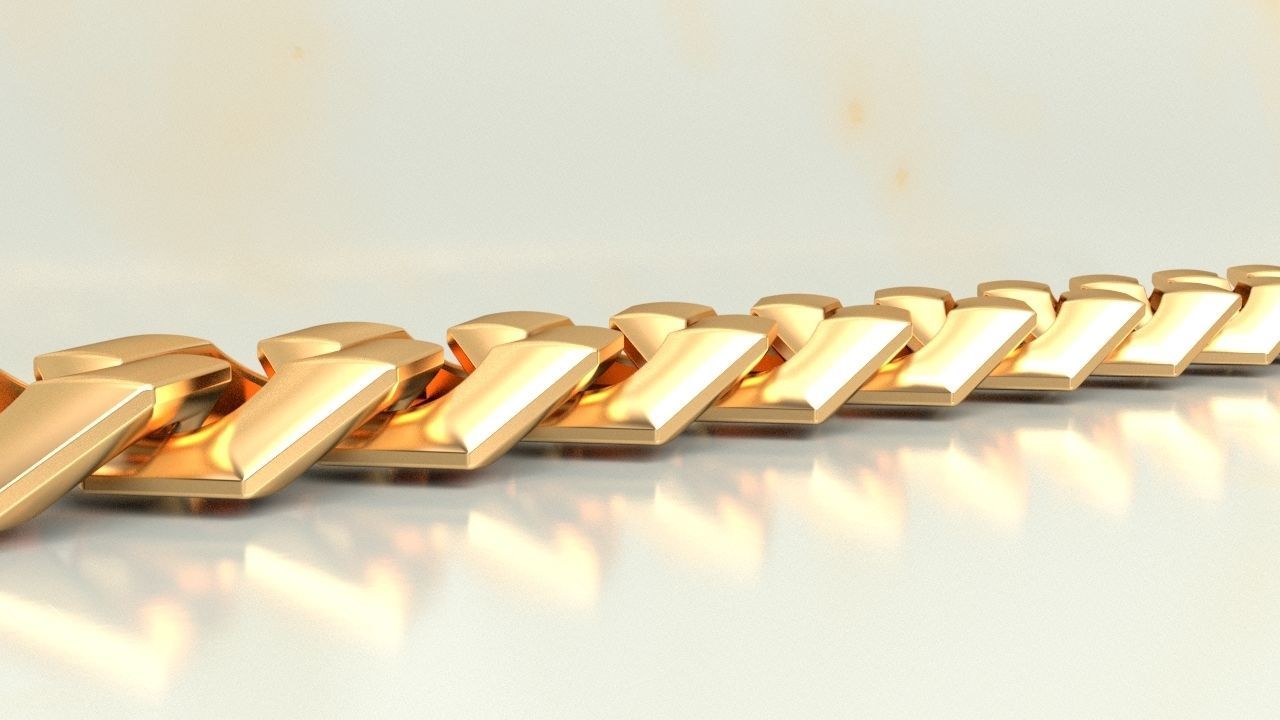 Edge Cuban link Chain 3D model 3D printable | CGTrader