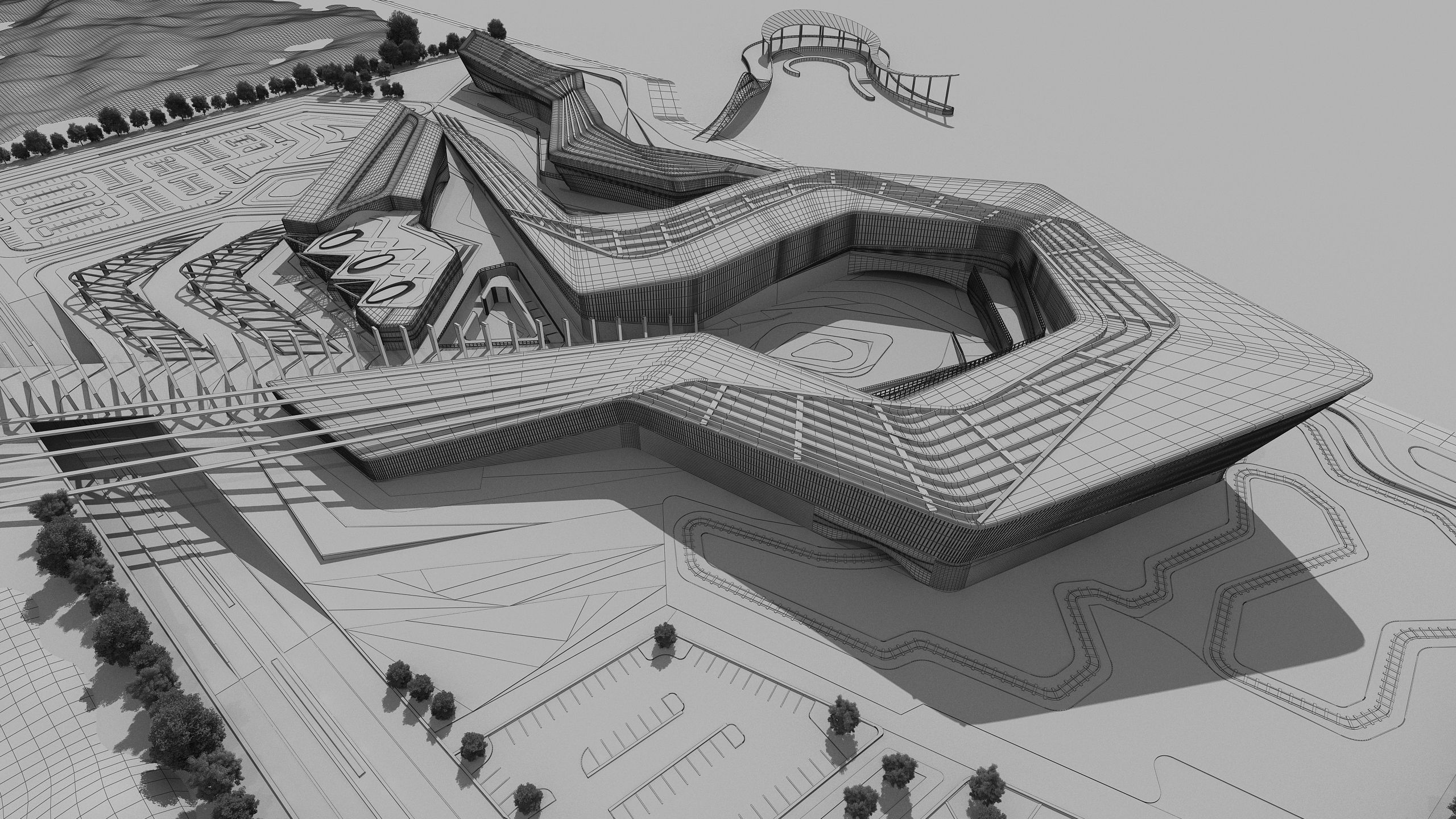 0176 - Geological Museum Architecture 3D Project - 2D Drawings 3D model ...